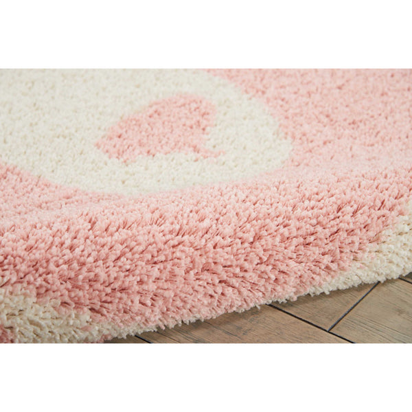 Nourison Home Hudson DS100 Pink Free Form Indoor Kids Bedroom Rug - US ...
